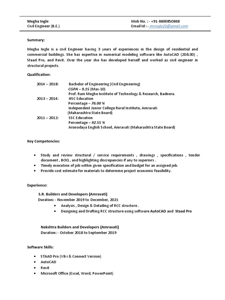 Megha Resume | PDF