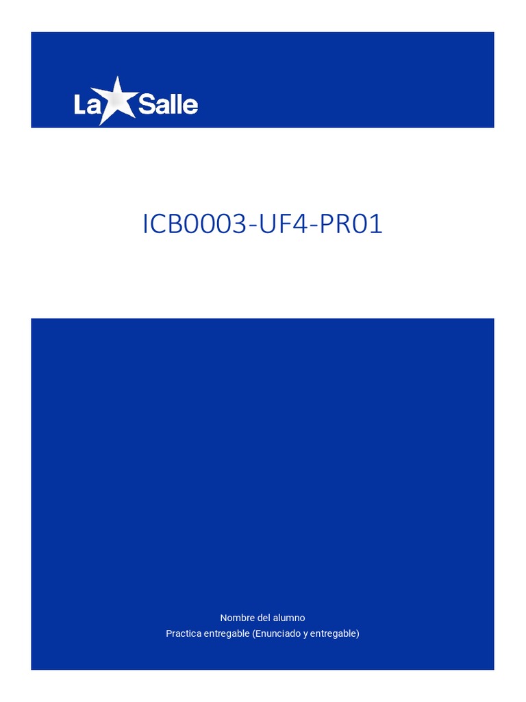 Icb0003 Uf4 PR01 | PDF | Ingeniería de software | Ciencias de la Computación