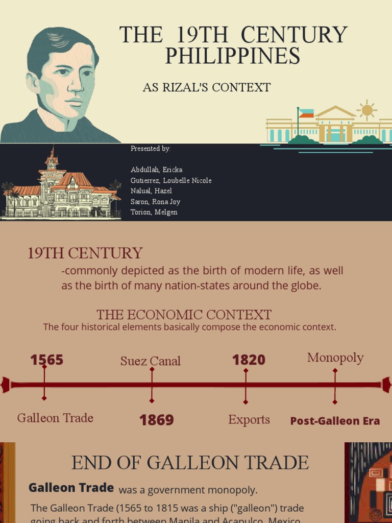 GROUP 1 19th Century Philippines As Rizals Context FINAL FILEEEE | PDF | Spanish Empire ...