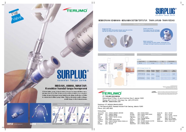 Konektor Tanpa Jarum Surplug Terumo | PDF