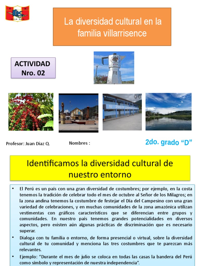 Actividad Nro. 02 de DPCC - 2DO GRADO - D - EXPERIENCIA APREND. Nro. 04 | PDF