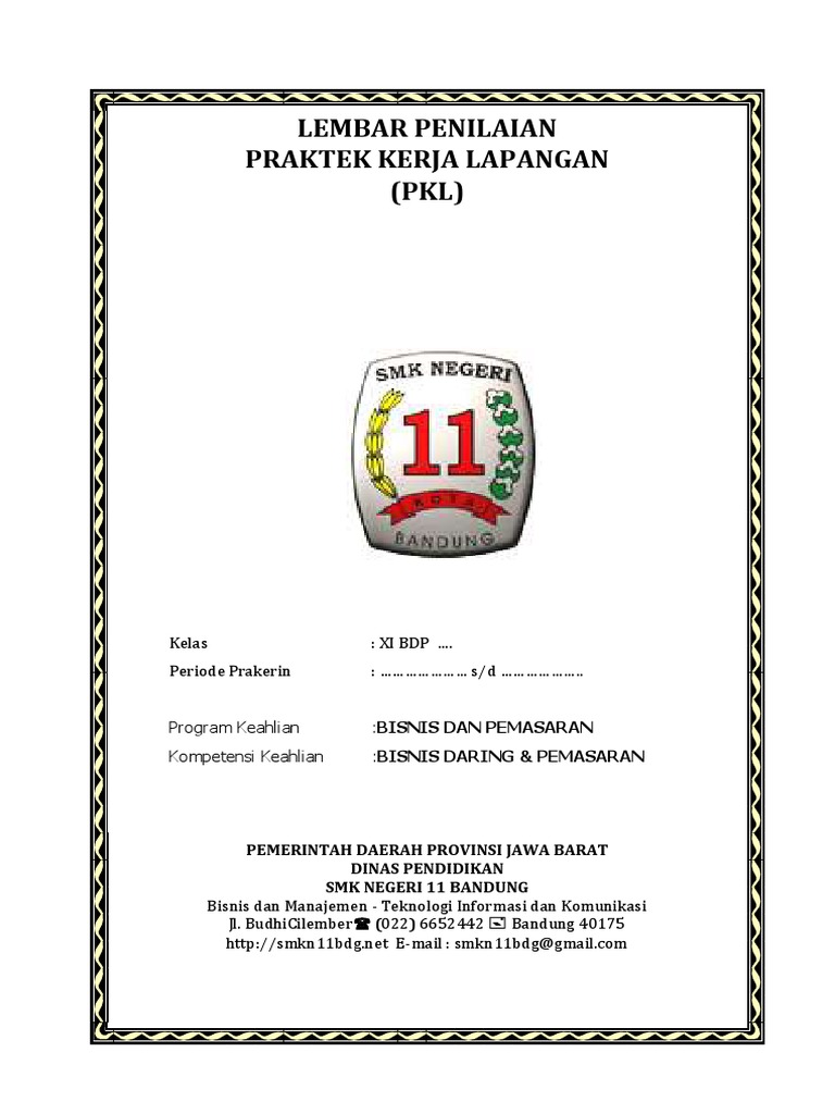 Lembar Penilaian PKL BDP | PDF