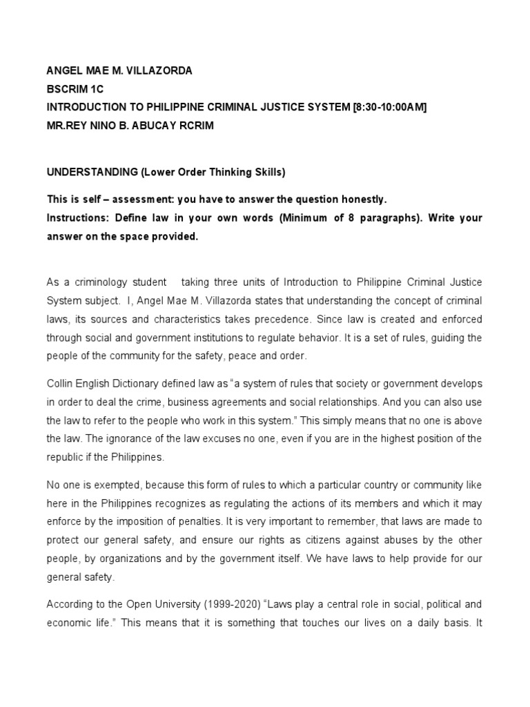 CLJ Answer Key | PDF | Crimes | Crime & Violence