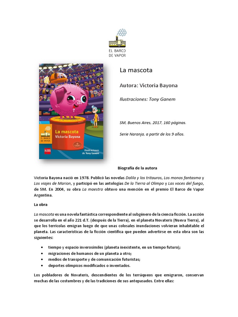 La Mascota GUÍA | PDF | Narración | Novelas