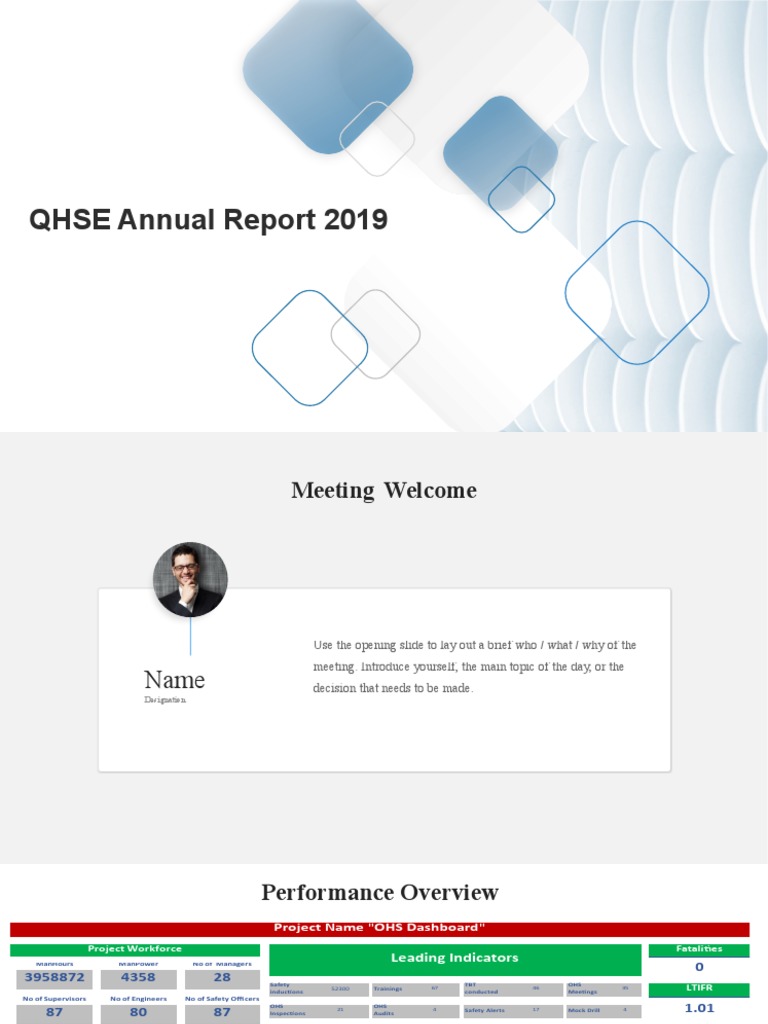 QHSE Annual Report 2019 Summary | PDF