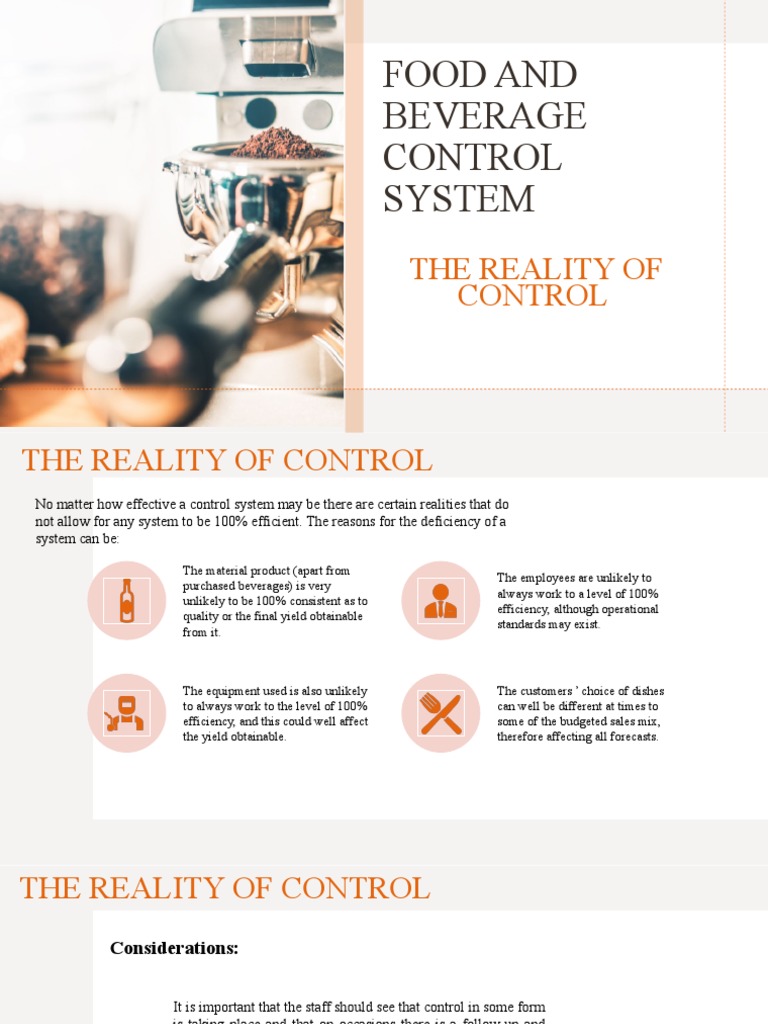 Food and Beverage Control System Overview | PDF | Expense | Budget