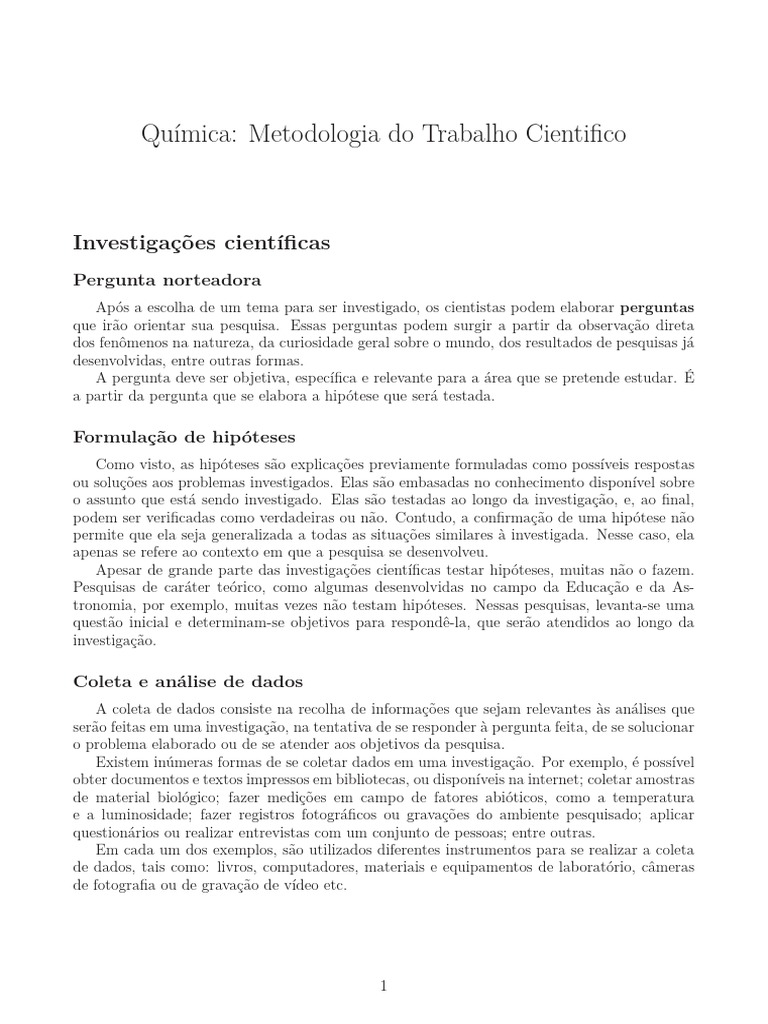 Conteudo 2º Met. Cient. A09 | PDF | Método científico | Science