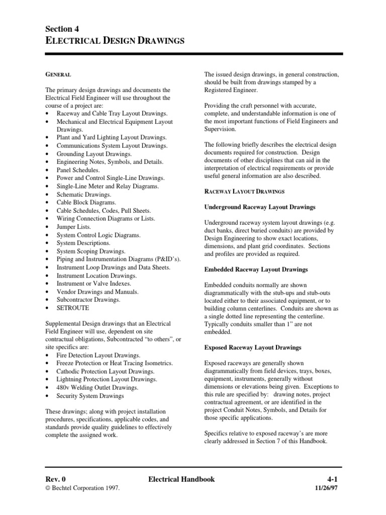 Sec04 - Electrical Design Drawings | PDF | Electrical Wiring | Security ...