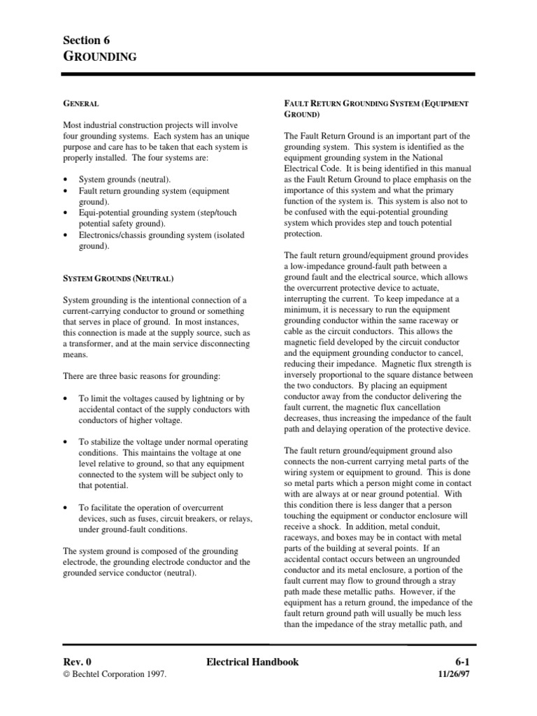 Sec06 - Grounding | PDF | Electronic Circuits | Electrical Conductor