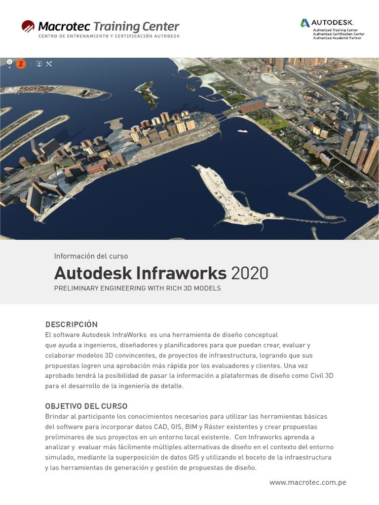 Brochure Infraworks 2019 Macrotec | PDF | Cad automático | Software