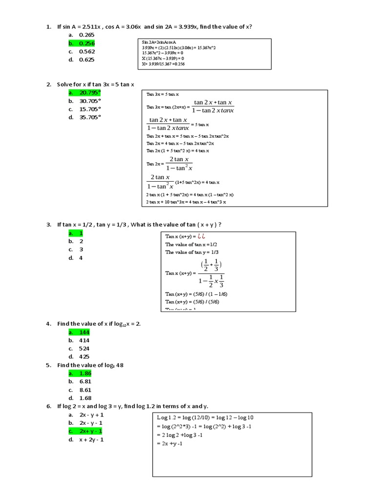 Hw#2 Trigonometry Board Problems 1 | PDF | Speed | Triangle
