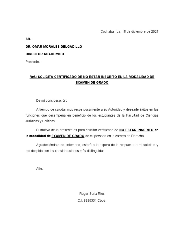 Cartas Modalidad Diplomado 5 | PDF