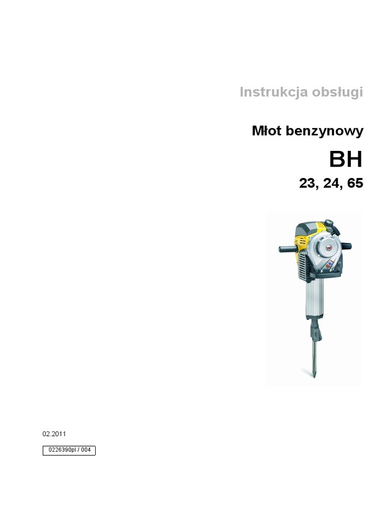 Instrukcja Obsługi BH 23 - 24 - 65 Wacker Neuson | PDF