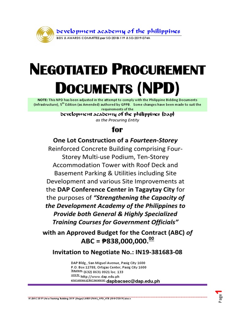 Final - NPD - NTB (10oct2019) | PDF | Joint Venture | Ownership