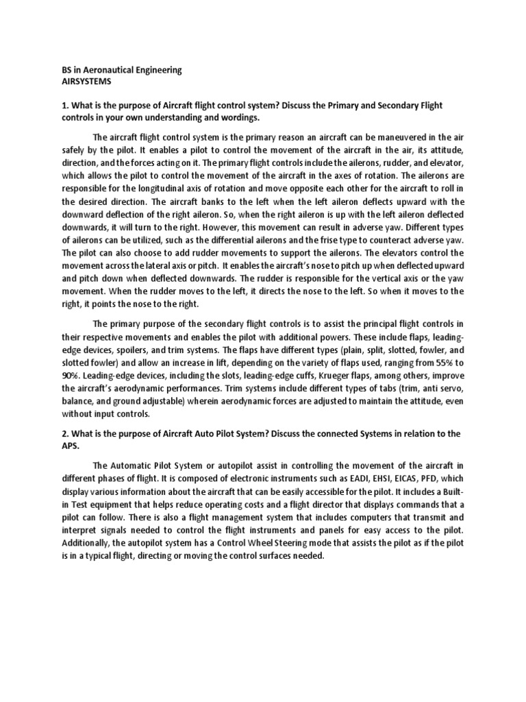 Airsystems Airframe Systems | PDF | Flight Control Surfaces | Aileron