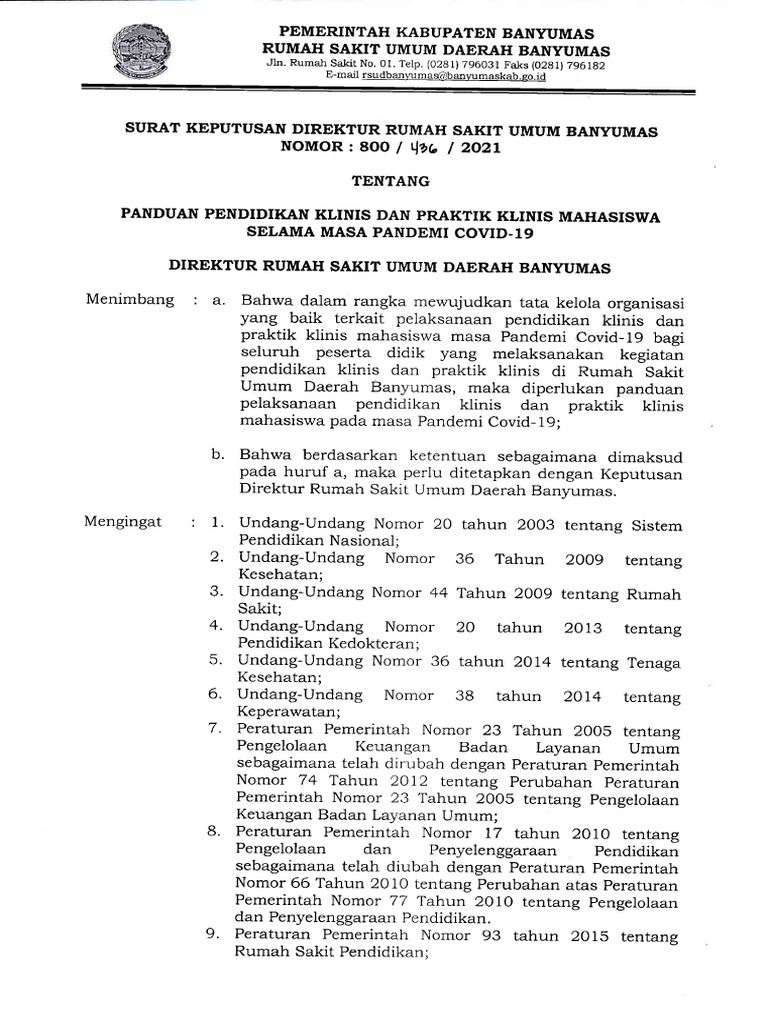 SK Panduan Praktik Klinis 2021 - 20210920 - 0001 | PDF