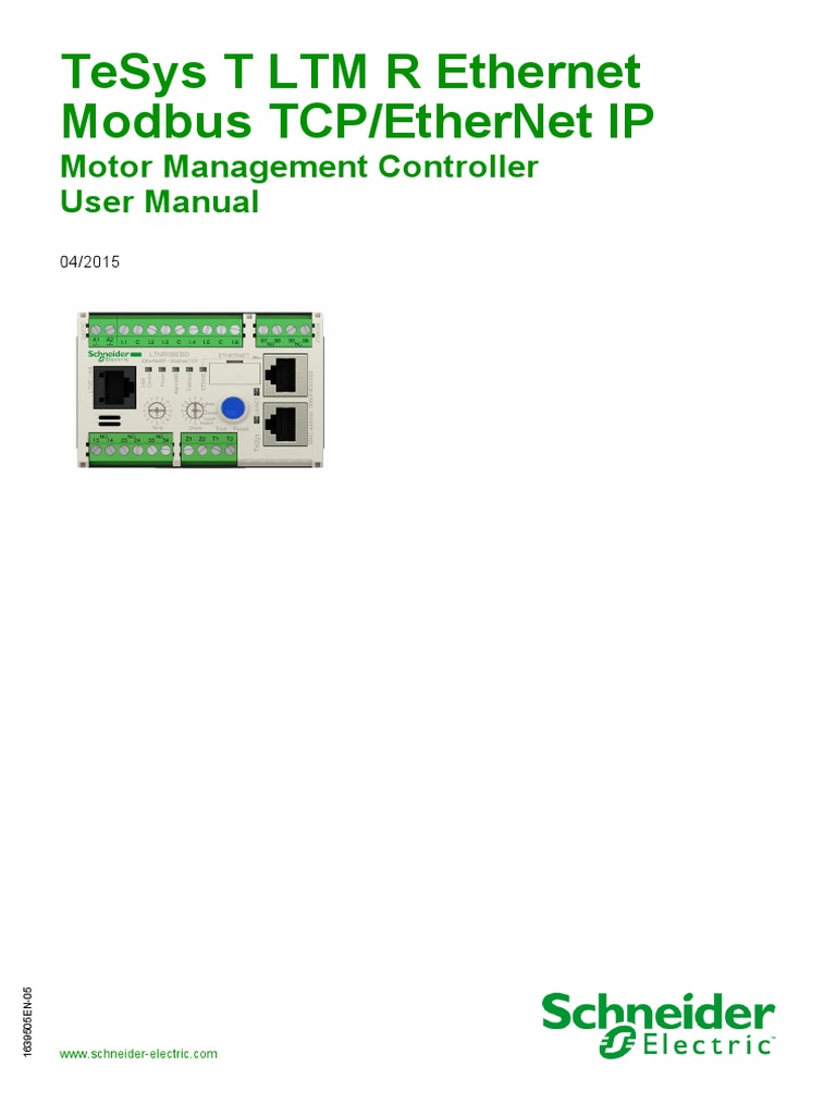 Manual Modbus Tesys T | PDF | Internet Protocol Suite | Internet Protocols