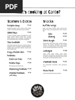 Vinta - Menu | PDF | Sauce | Drink