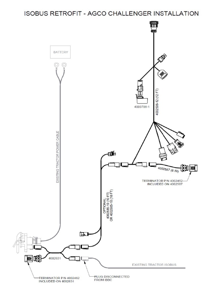 Isobus Retrofit - Agco Challenger Installation | PDF