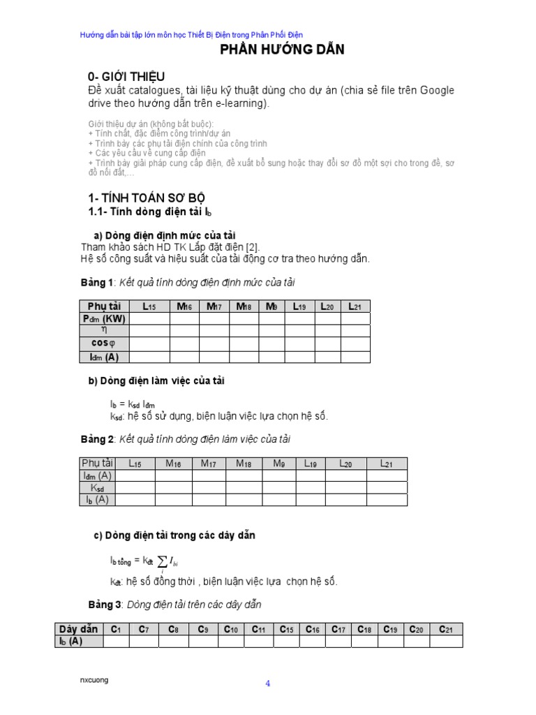 Huong Dan Bai Tap Lon TBD | PDF