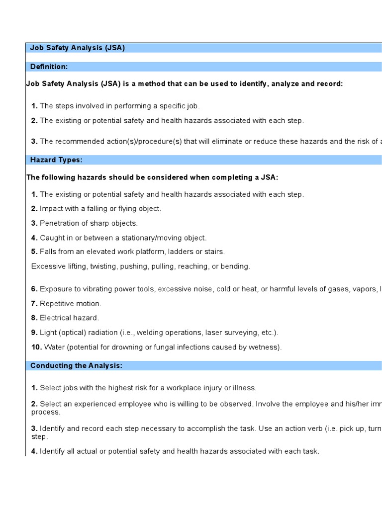 Job Safety Analysis for Bulldozer Operations | PDF | Occupational ...