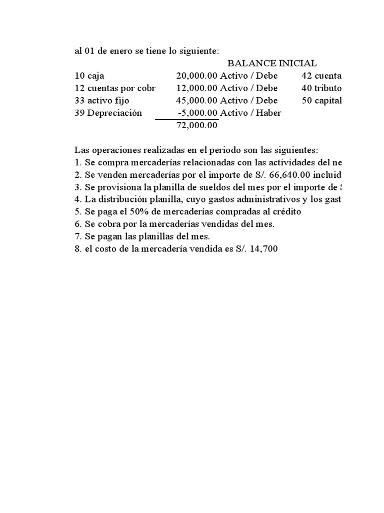 S10.s1 Caso Práctico EEFF Con Libro Diario Simplificado LV | PDF | Corporaciones | Dinero