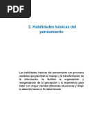Habilidades Básicas Del Pensamiento | PDF | Pensamiento | Mente