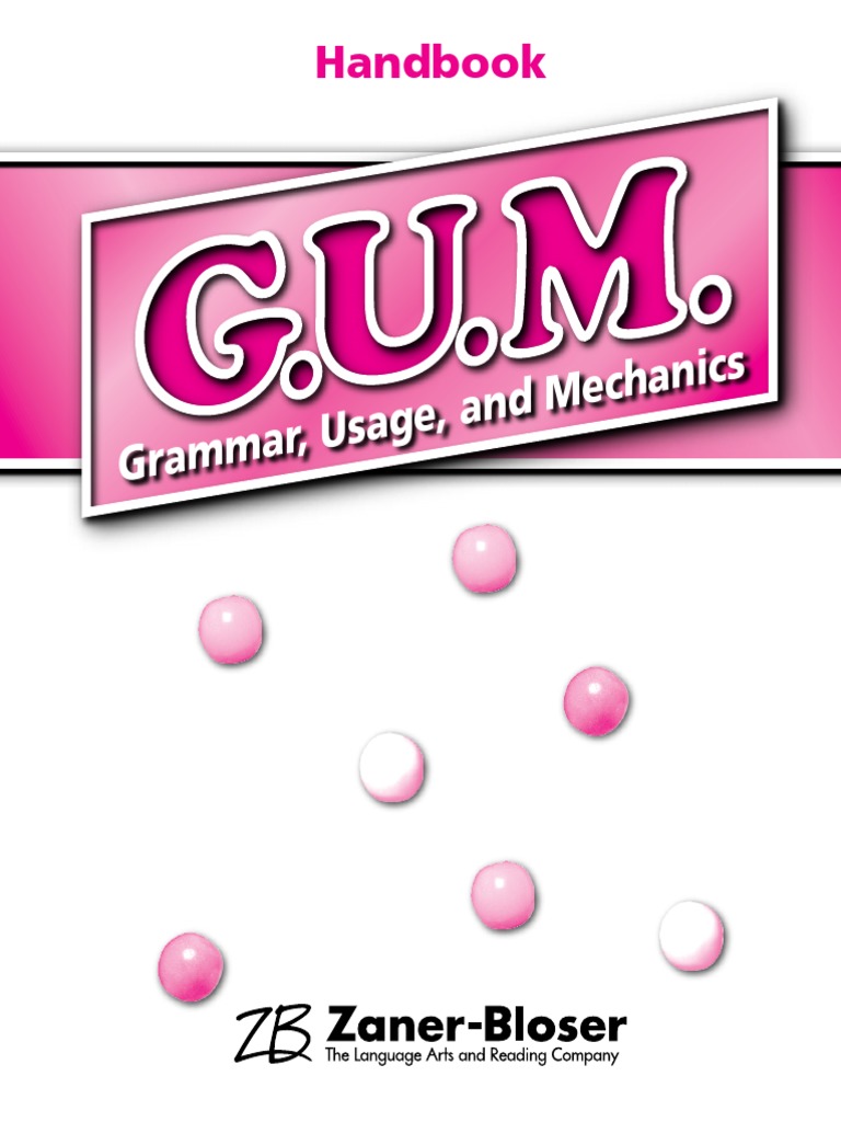 Grammar, Usage and Mechanics Handbook | PDF | Verb | English Grammar
