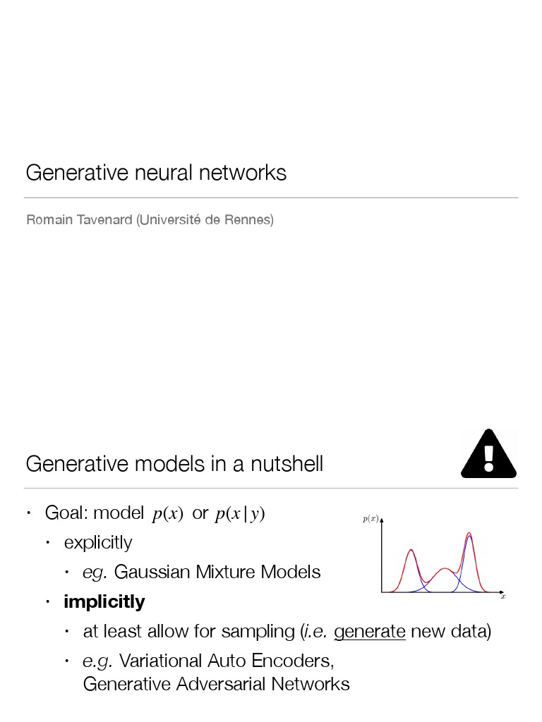 03 Generative Tavenard | PDF | Applied Mathematics | Systems Science