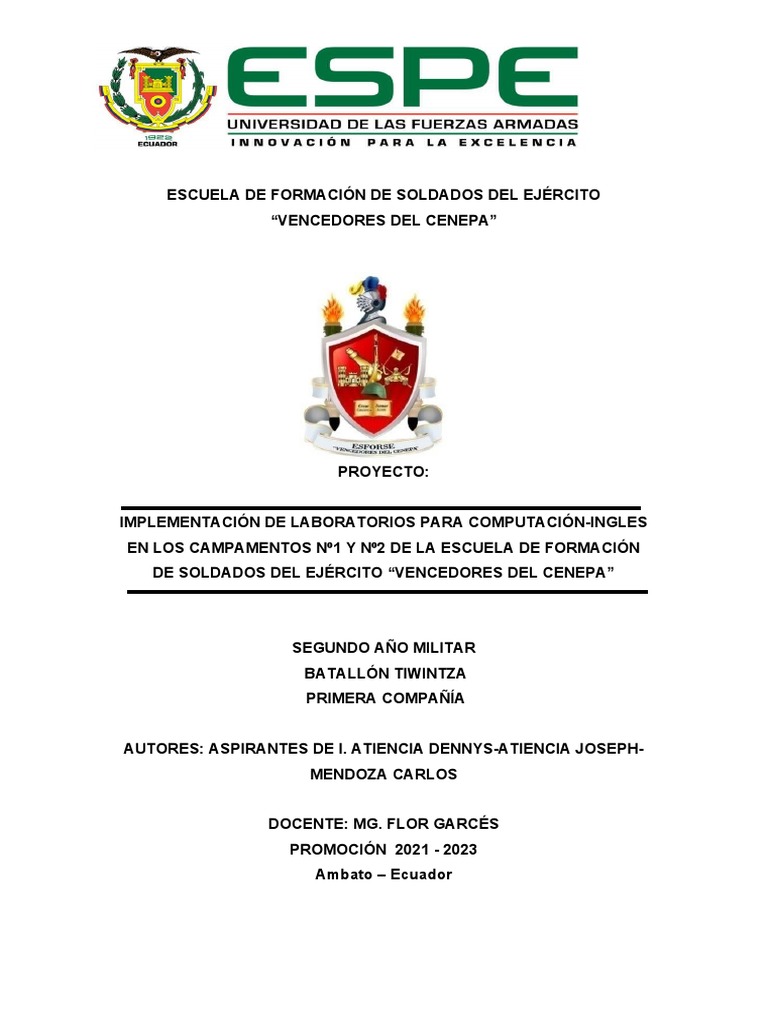 Proyecto Esforse Prom 2016 2018 | PDF | Tecnología de información y ...