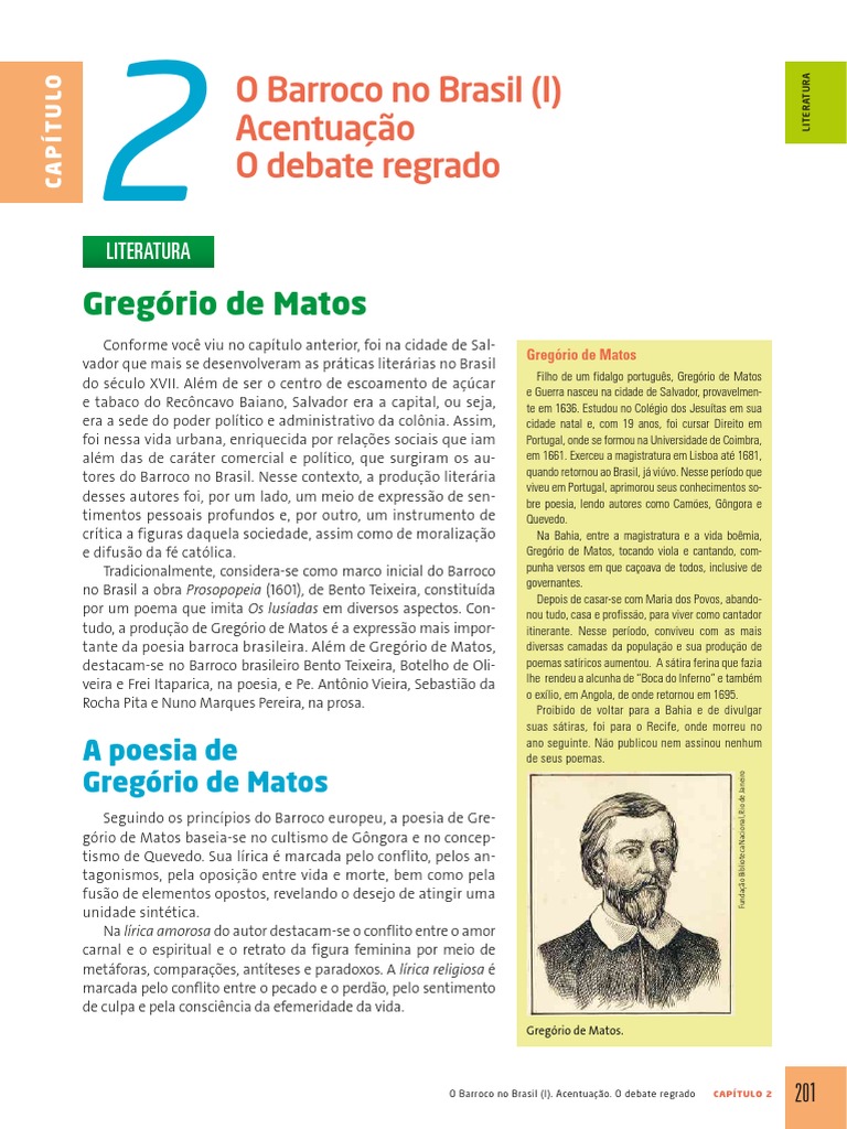Gregório de Matos: A Poesia do Barroco no Brasil | PDF | Barroco | Poesia