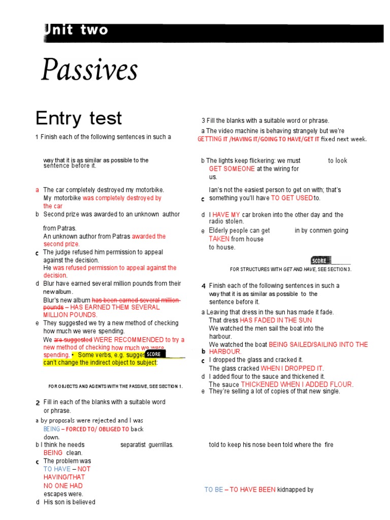 Passive 2 Converted 1 | PDF | Verb | Subject (Grammar)