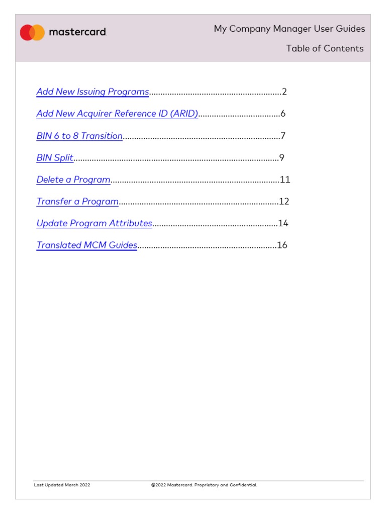 MCM User Guides Latest | PDF | Master Card | Menu (Computing)