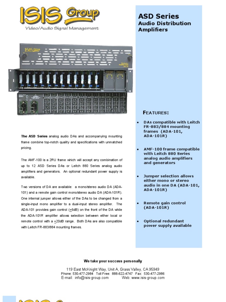 ASD Datasheet | PDF | Business