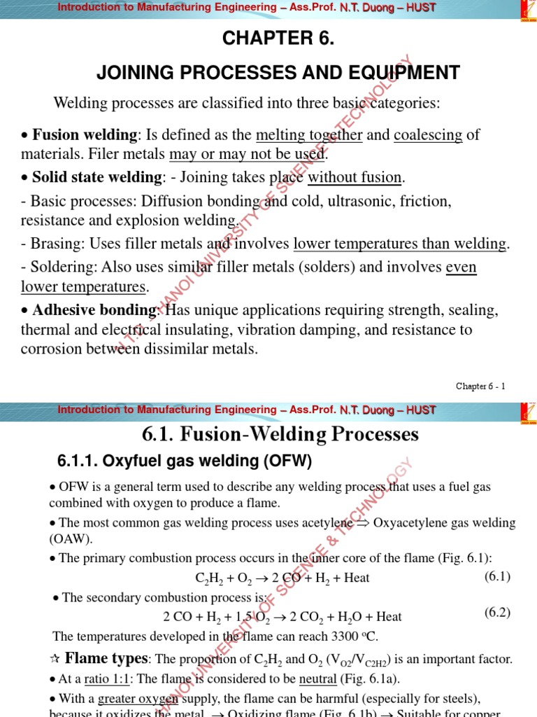 Chapter 6_Joining Processes | PDF | Construction | Welding
