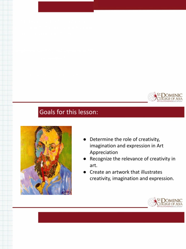 Week 2 - Art Appreciation | PDF | Imagination | Creativity