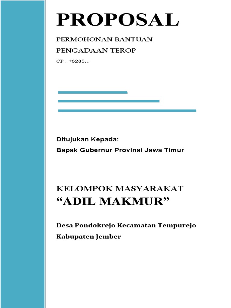 Proposal Pengadaan Terop | PDF