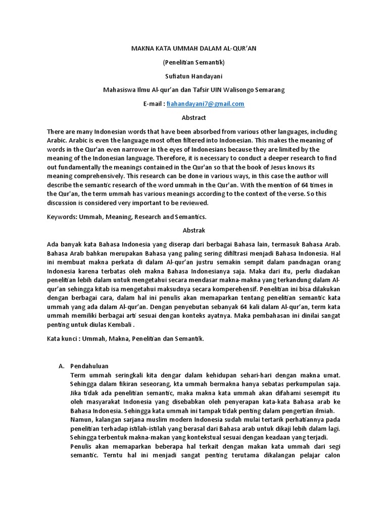 Contoh Artikel Semantik-Fia | PDF