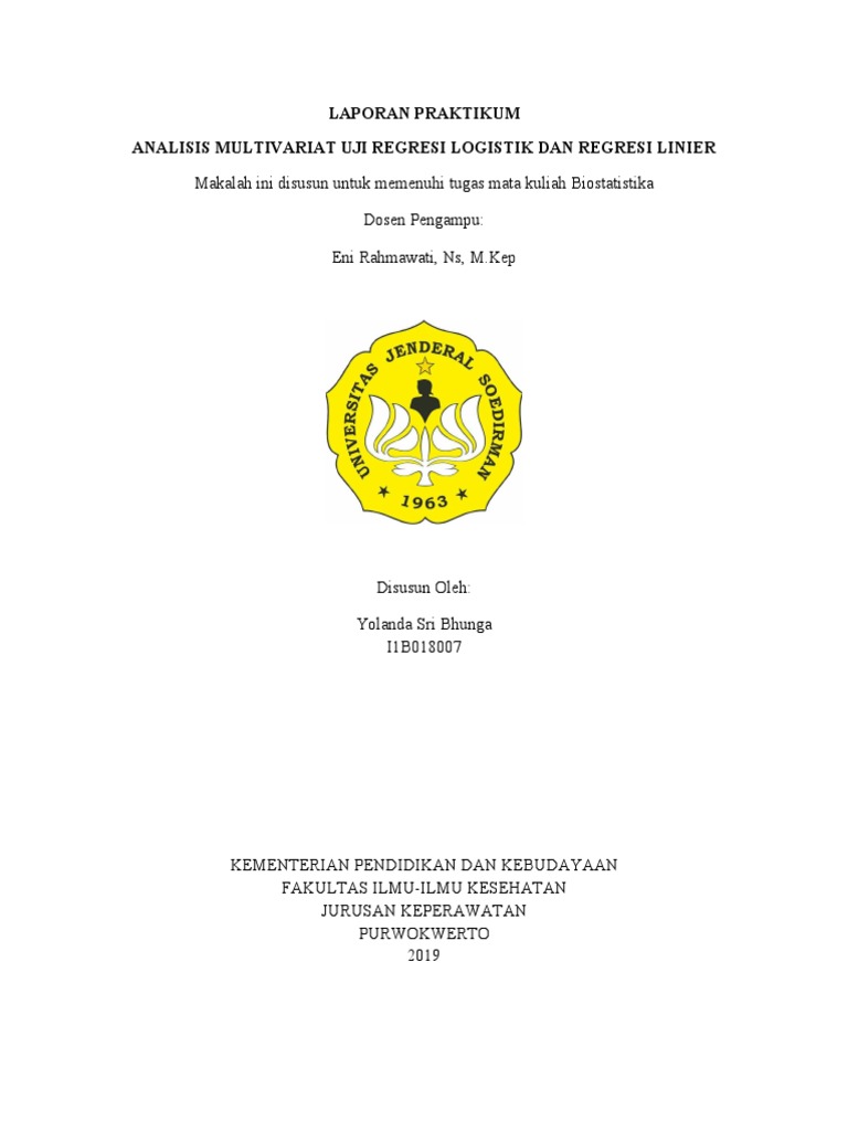 Analisis Multivariat Regresi Logistik | PDF