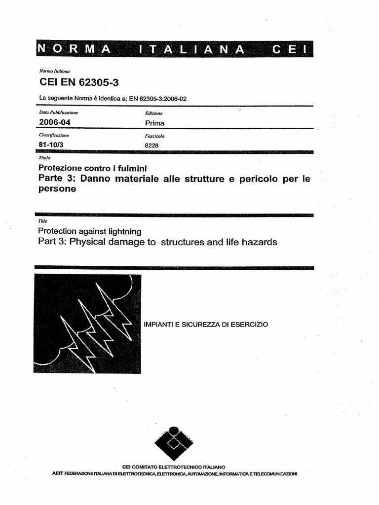 Cei en 62305-3 (Cei 81-10.3) | PDF