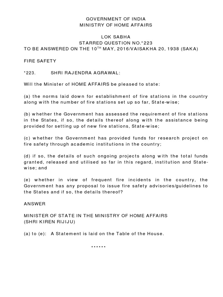 Parliament Question Answer | PDF | Government Of India | Economy Of India