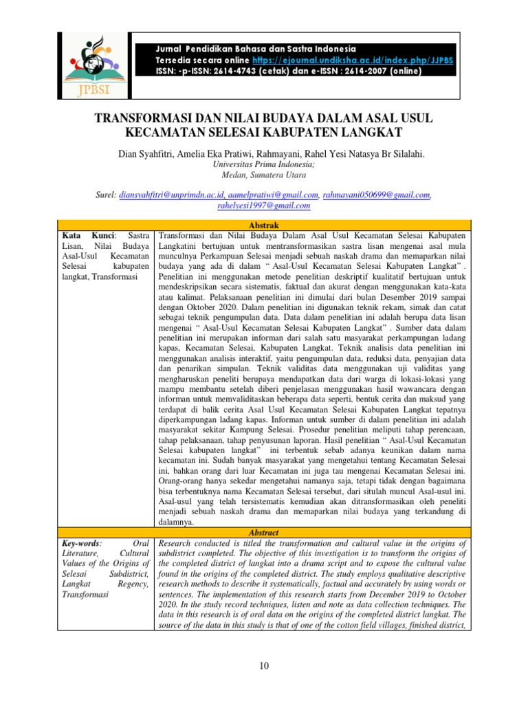 Adminpbsi, 10-27 AMEL, RAHMA DAN RAHEL | PDF | Ilmu Sosial | Seni ...