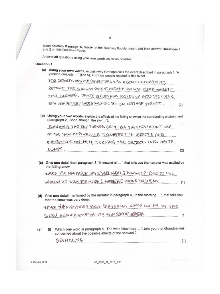 Paper 1 Igcse | PDF