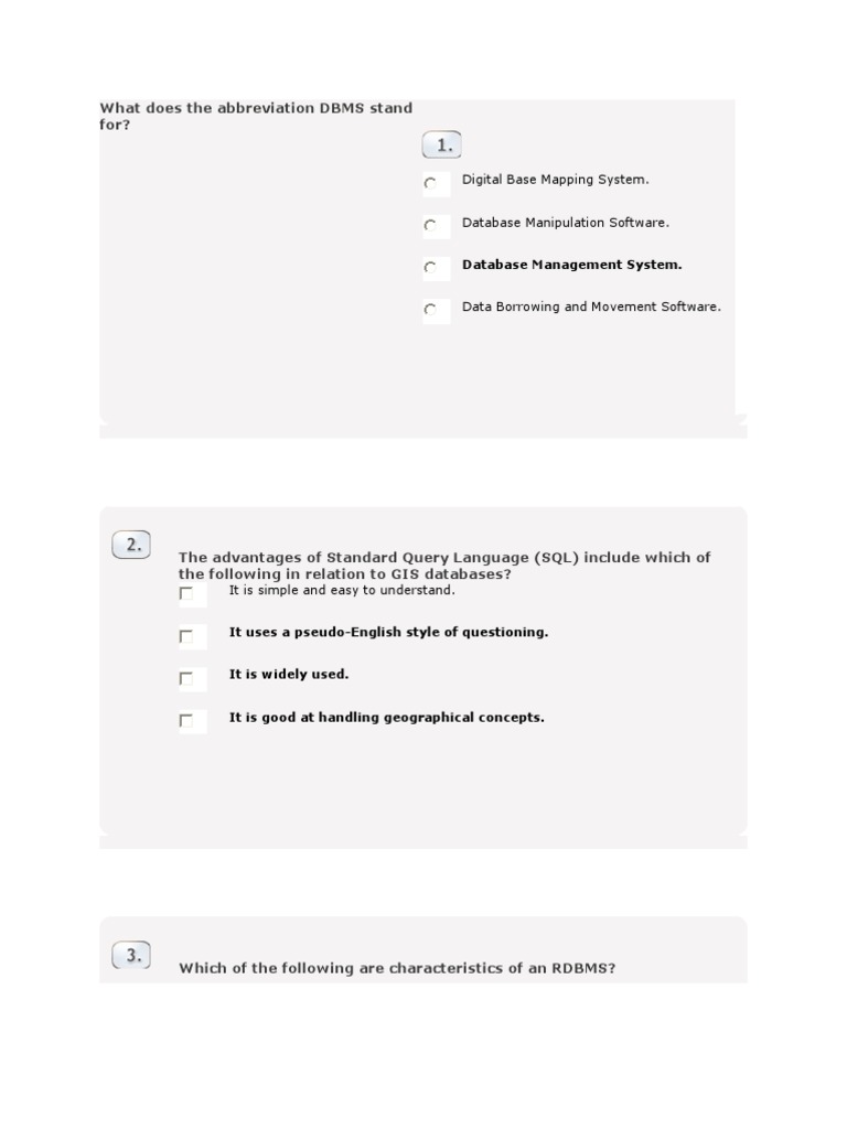 Dbms Objective Questions Pdf Databases Database Transaction