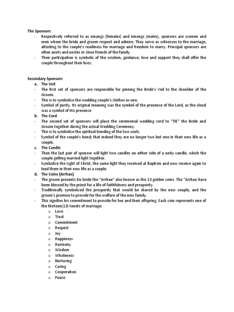 Sample Wedding Reception Program | PDF | Wedding | Bride