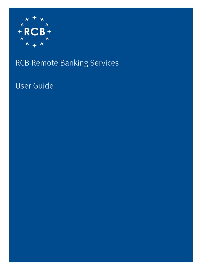 RCB Remote Banking User Guide | PDF | Online Banking | Banks & Banking