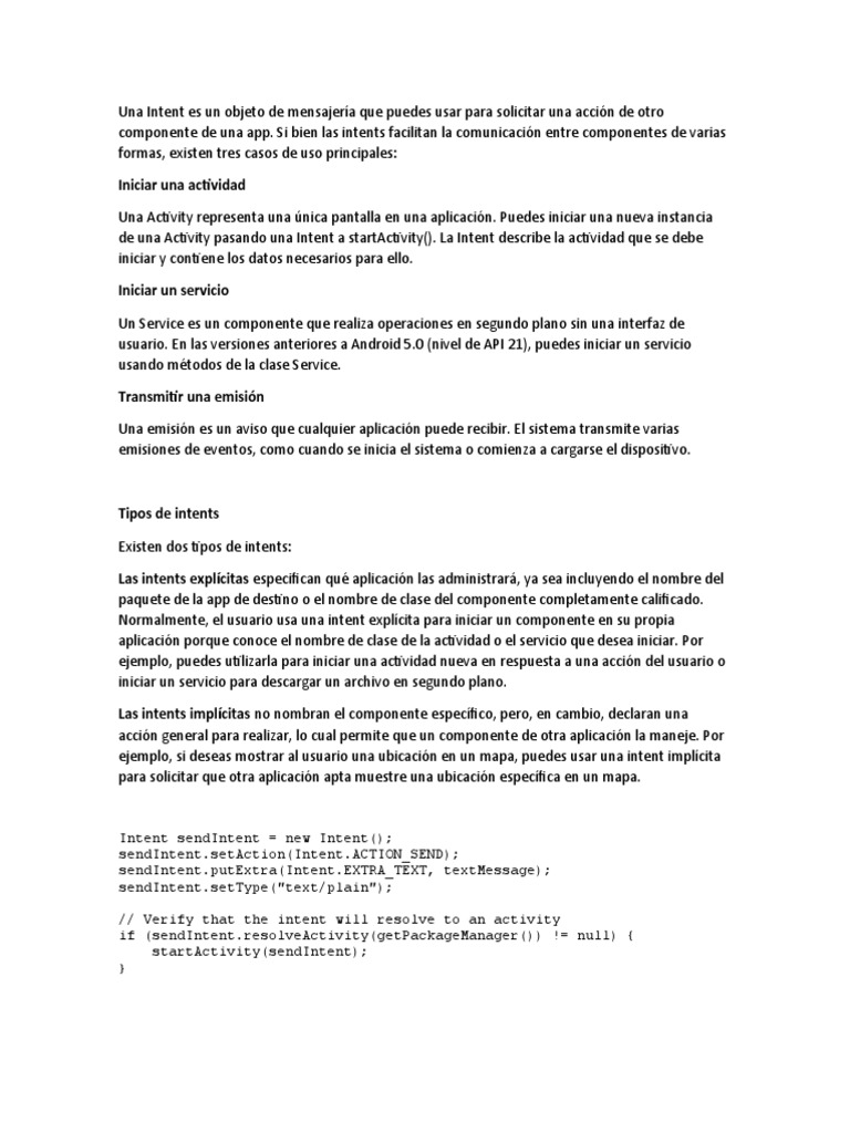 Intents Android Studio | PDF Intents Android Studio | PDF
