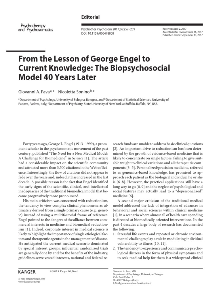 478808from The Lesson of George Engel To Current Knowledge The ...