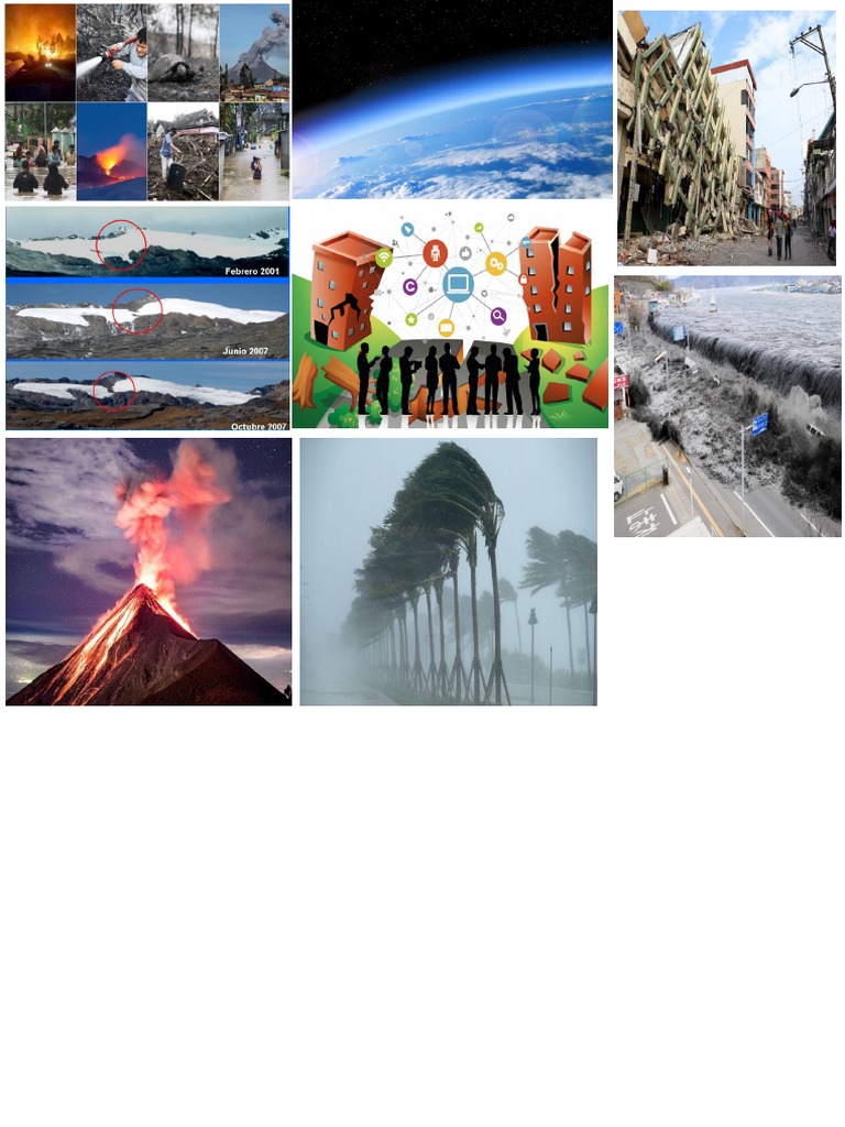 Collage De Desastres Naturales Tú Y Otros Desastres Naturales