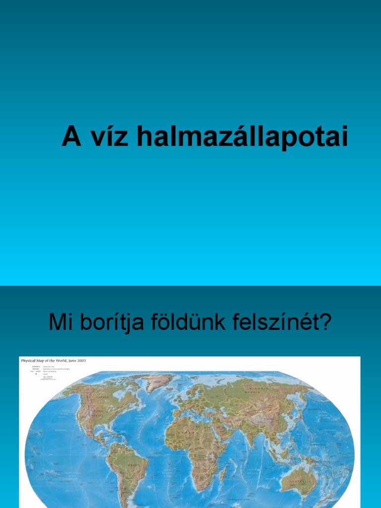 A Víz Halmazállapotai | PDF